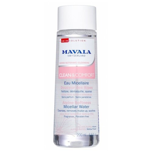 Mavala Мицеллярная вода Альпийская смягчающая Clean & Comfort Alpine Softness Micellar Water, 200 мл, 155 г