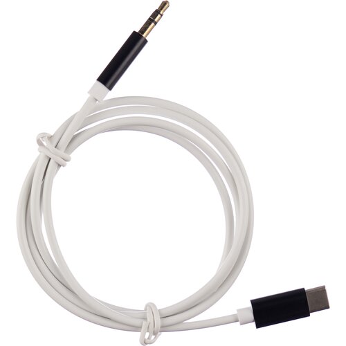 Переходник/адаптер GCR USB Type-C - mini jack 3.5mm (GCR-UCAUX), 1 м, 1 шт., черный