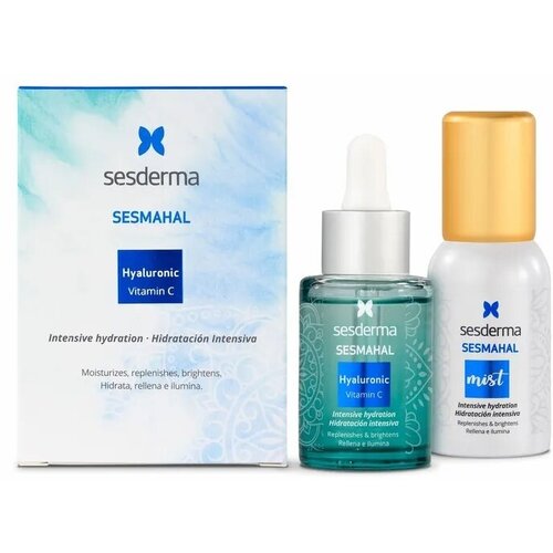 Набор Sesderma Sesmahal Hialuronic - Vitamin C: Сыворотка, 30мл + Спрей - мист, 30мл