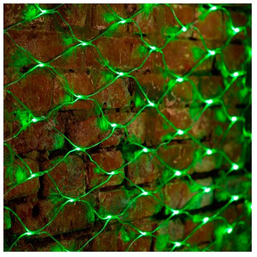 Гирлянда NEON-NIGHT Сеть, 0.15 х 0.1 м, 288 ламп, зеленый/прозрачный провод