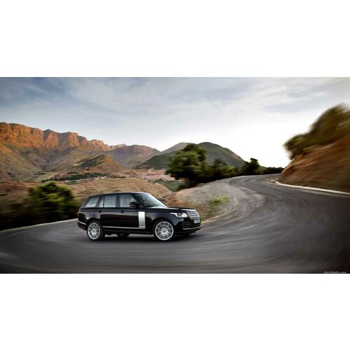 Картина на холсте 60x110 LinxOne "Машины авто cars range rover" интерьерная для дома / на стену / на кухню / с подрамником