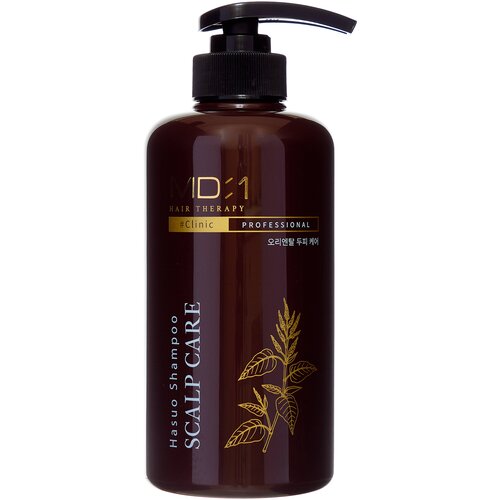 MD-1 Hair Therapy Hasuo Scalp Care Shampoo Укрепляющий шампунь для волос с травяным комплексом 500мл