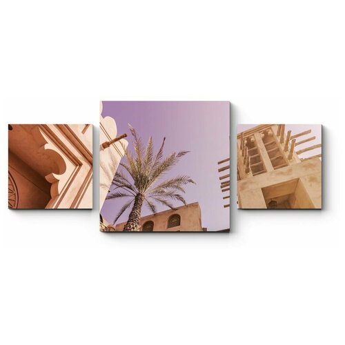 Модульная картина Солнечный Дубай 70x30