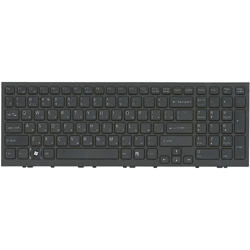 Клавиатура для Sony Vaio VPCEH3H1E/B черная с рамкой