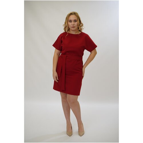 Платье DARIVAGALE, размер 48, красный