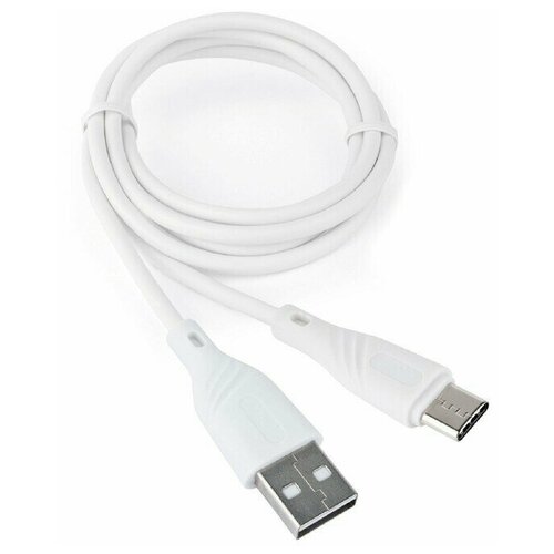 Кабель CCB-USB2-AMCMO1-1MW, Type-C - USB, 3 А, 1 м, быстрая зарядка, белый