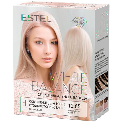 ESTEL White balance краска для волос, 12.65 прекрасный сапфир, 380 мл