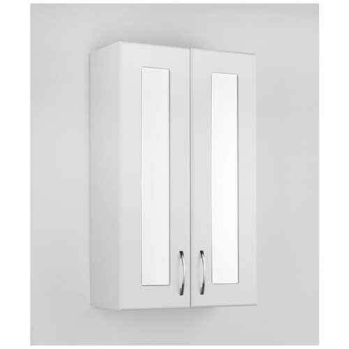 Подвесной шкаф Style Line Эко Стандарт 48 белый с зеркальными вставками