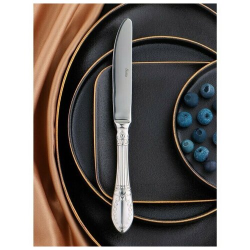 Нож столовый Беркли, h-23,8 см, цвет серебряный, 6 шт.