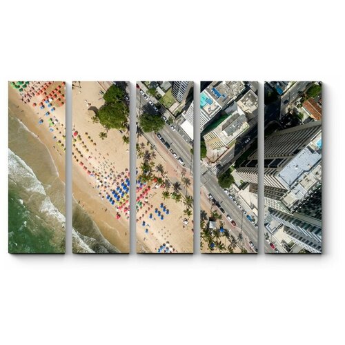 Модульная картина Бразильский пляж120x72