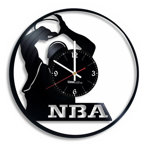 Часы из виниловой пластинки (c) VinylLab NBA