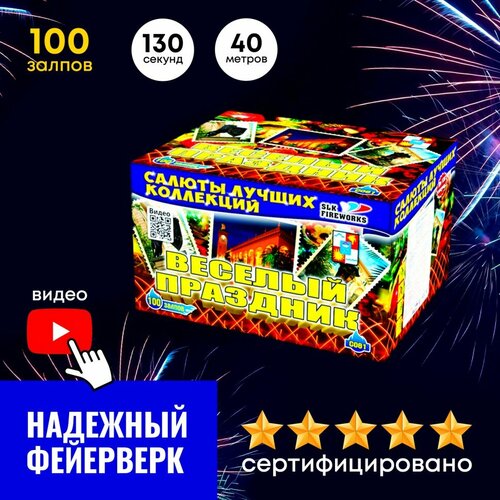 Батарея салютов Веселый праздник (1,2"х 100 залпов)