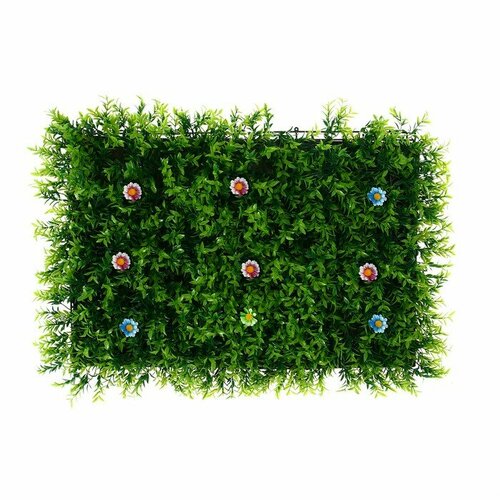 Декоративная панель 40х60 см высокая трава с цветами, "Greengo"