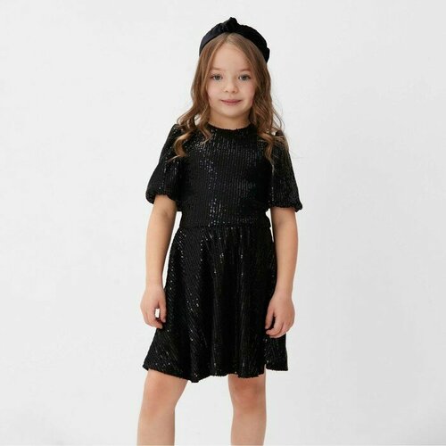 Платье нарядное для девочки KAFTAN размер 36 (134-140 см), черный