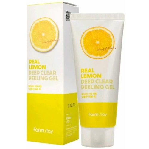 FarmStay Real Lemon Deep Clear Пилинг-скатка с экстрактом Лимона, 100 мл