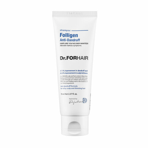 Шампунь для волос против перхоти Folligen Anti-dandruff Shampoo Dr For Hair, 70 мл