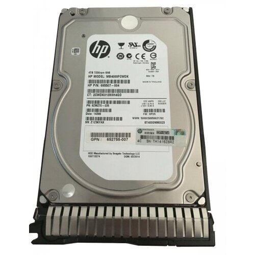 Жесткий диск HP MB4000FCZGL 4Tb 7200 SAS 3,5" HDD