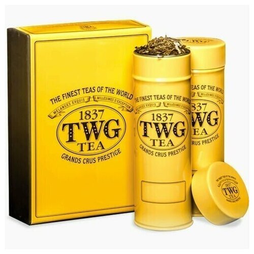 Набор Чая TWG Afternoon Tea Set Pu-Erh of the Night +Jade of Africa Tea 2*100 гр. подарочная упаковка, жестяная банка. Сингапур.