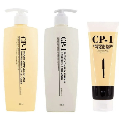Набор для восстановления волос Протеиновый CP-1 (бессульфатный протеиновый шампунь 500 мл+ протеиновый кондиционер 500 мл + маска протеиновая 250 мл.)