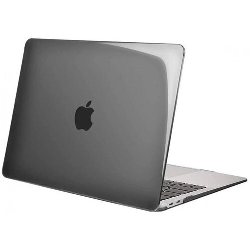 Чехол накладка для MacBook Pro 13 2022- 2016 (A2159, А1989, A1708, A1706, A2289, А2251, A2338), Nova Store, пластик, Черная глянцевая