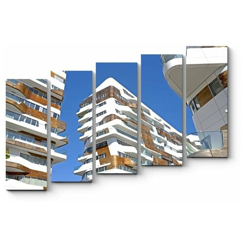 Модульная картина Современный жилой район Милана110x77