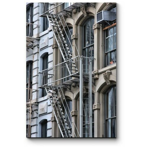 Модульная картина Пожарная лестница в Сохо30x45