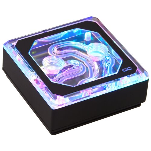 Водоблок для процессора Alphacool Eisblock XPX Aurora Edge - Acryl Black Digital RGB, черный/RGB