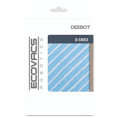 Салфетки для робота-пылесоса Ecovacs Cleaning Cloths for Deebot SLIM (D-S663), голубой, 3 шт
