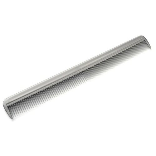Tnl, расчёска для стрижек комбинированная узкая (215 мм, серебро)