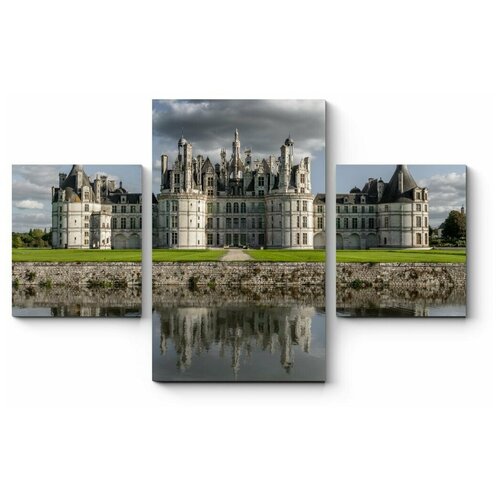 Модульная картина Замок Шамбор во Франции90x59