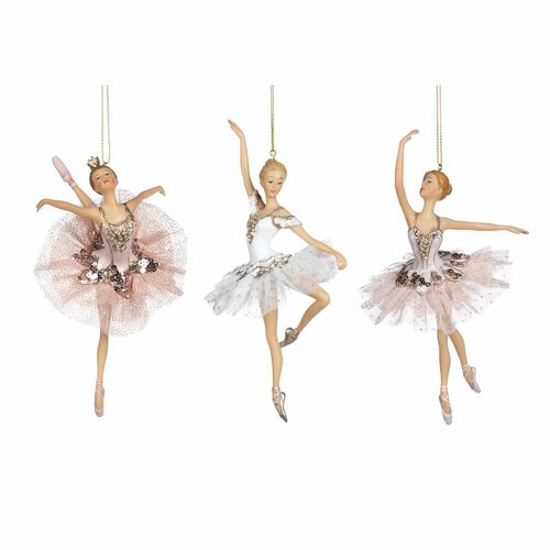 Балеринки GOODWILL M&G белые с розовым 18 см (цена за набор из 3шт)