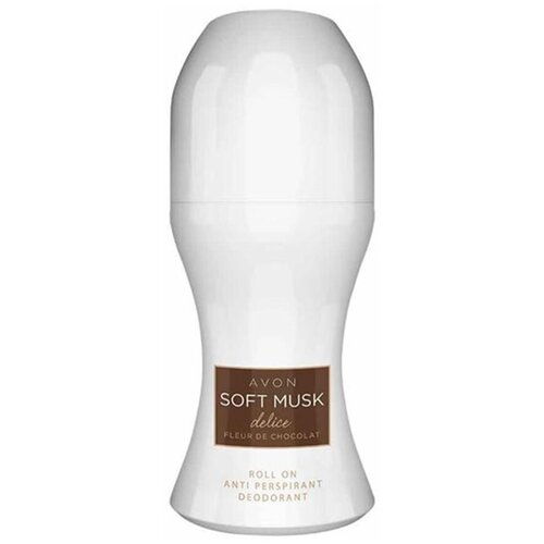 AVON Дезодорант-антиперспирант Soft Musk Delice, ролик, 50 мл