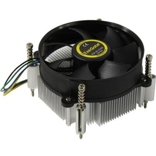 Кулер ExeGate ETA-20. V1700 (Al, LGA1700/1150/1151/1155/1156/1200/1366, TDP 90W, Fan 95mm, 2400RPM, Hydro bearing, 3pin, 22db, 340г, с термопастой, на винтах, Color Box) EX292654RUS