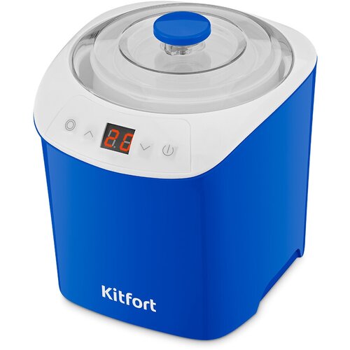 Йогуртница Kitfort КТ-4090-3 бело-синий