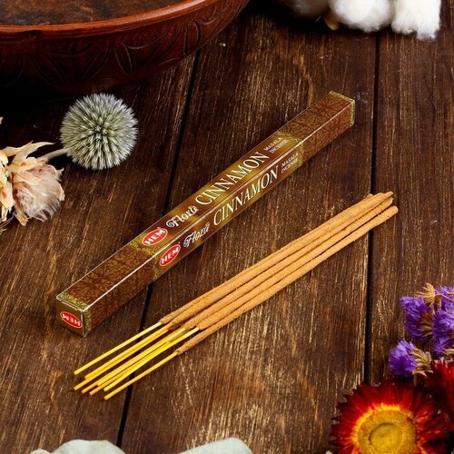 Благовония "HEM Flora Masala Cinnamon" (Корица), четырехгранник, 8 палочек (2 шт)