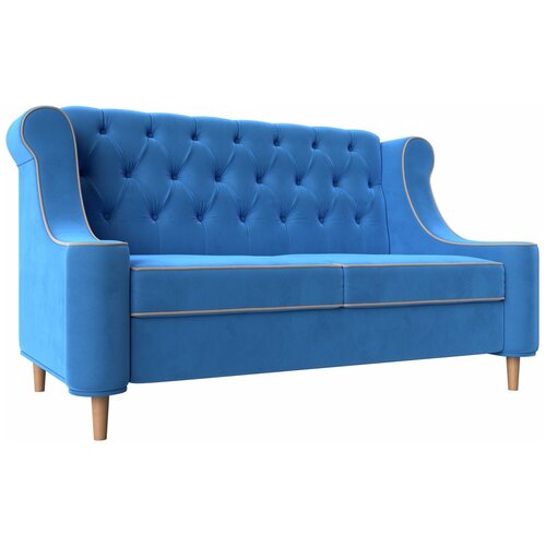 Прямой диван Бронкс, голубой; бежевый