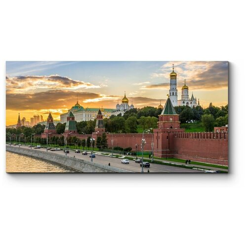 Модульная картина Закат в самом сердце Москвы 40x20