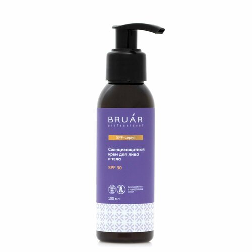 Крем солнцезащитный для лица и тела SPF 30 Bruar, 100 мл