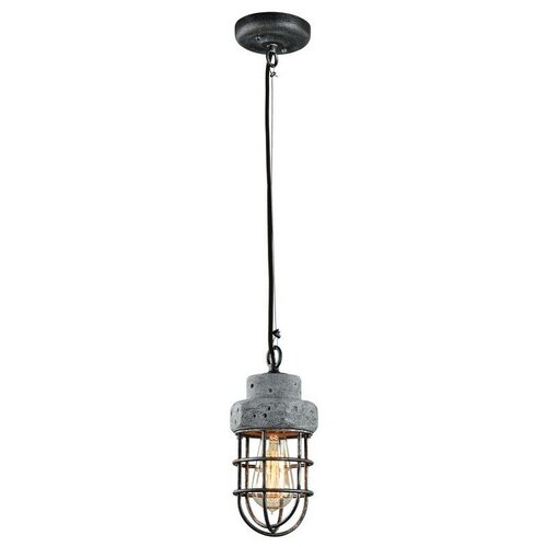 Потолочный светильник Lussole Commack LSP-9691, E27, 60 Вт, кол-во ламп: 1 шт., цвет: серый