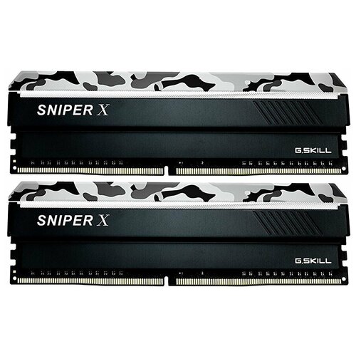 Оперативная память G.SKILL Sniper X 16 ГБ (8 ГБ x 2 шт.) DDR4 3200 МГц DIMM CL16 F4-3200C16D-16GSXWB