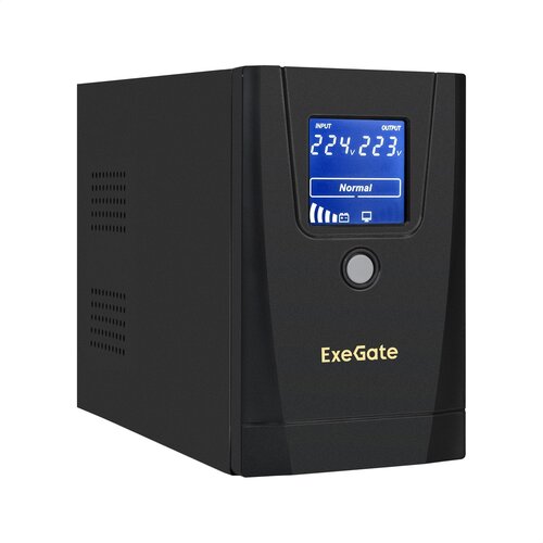 Интерактивный ИБП ExeGate SpecialPro Smart LLB-650 LCD EX292770RUS черный 360 Вт