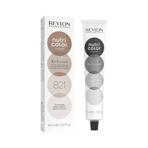 Revlon Professional Краситель прямого действия Nutri Color Filters 3 In 1 Cream, 821 silver beige, 100 мл, 122 г