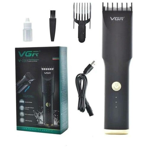 Профессиональная машинка для стрижки волос, бороды и усов VGR V-230