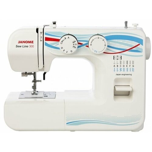 Швейная машина Janome Sew Line 300 (белый/синий)