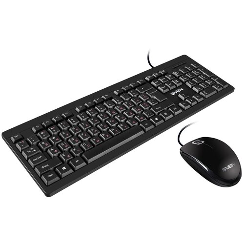 Набор клавиатура+мышь KB-S320C черный (104 кл, 1000DPI, 2+1кл.)