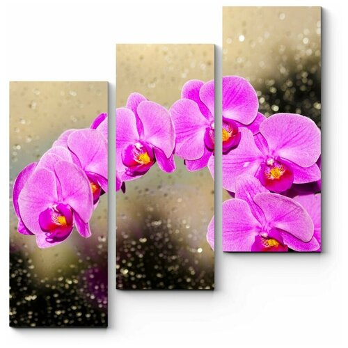 Модульная картина Роскошная орхидея 120x128