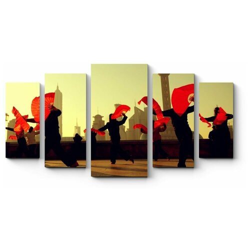 Модульная картина Китайская культура танца130x72