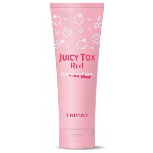 Пенка для умывания с грейпфрутом и инжиром, 120 мл | TRIMAY Juicy Tox Red Cleansing Foam