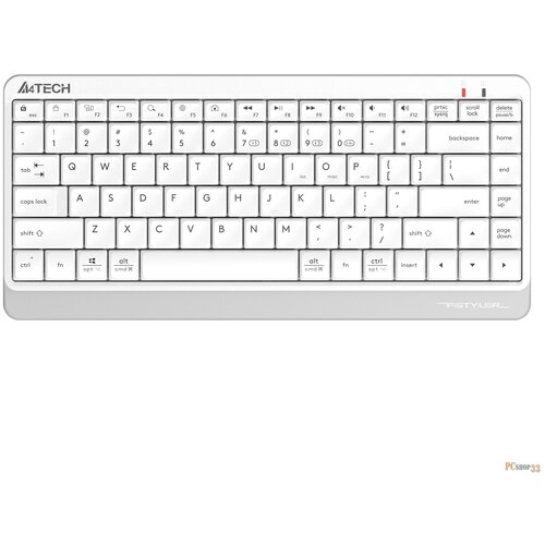 Клавиатура A4Tech FBK11, USB, белый/серебристый