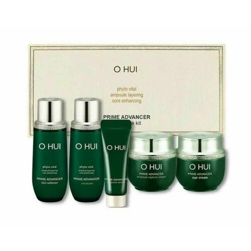 Набор миниатюр Ohui Prime advancer miniature kit (softner20ml/ emulsion 20ml/ serum 4ml/ cream ex 7ml/ eye cream 5ml)